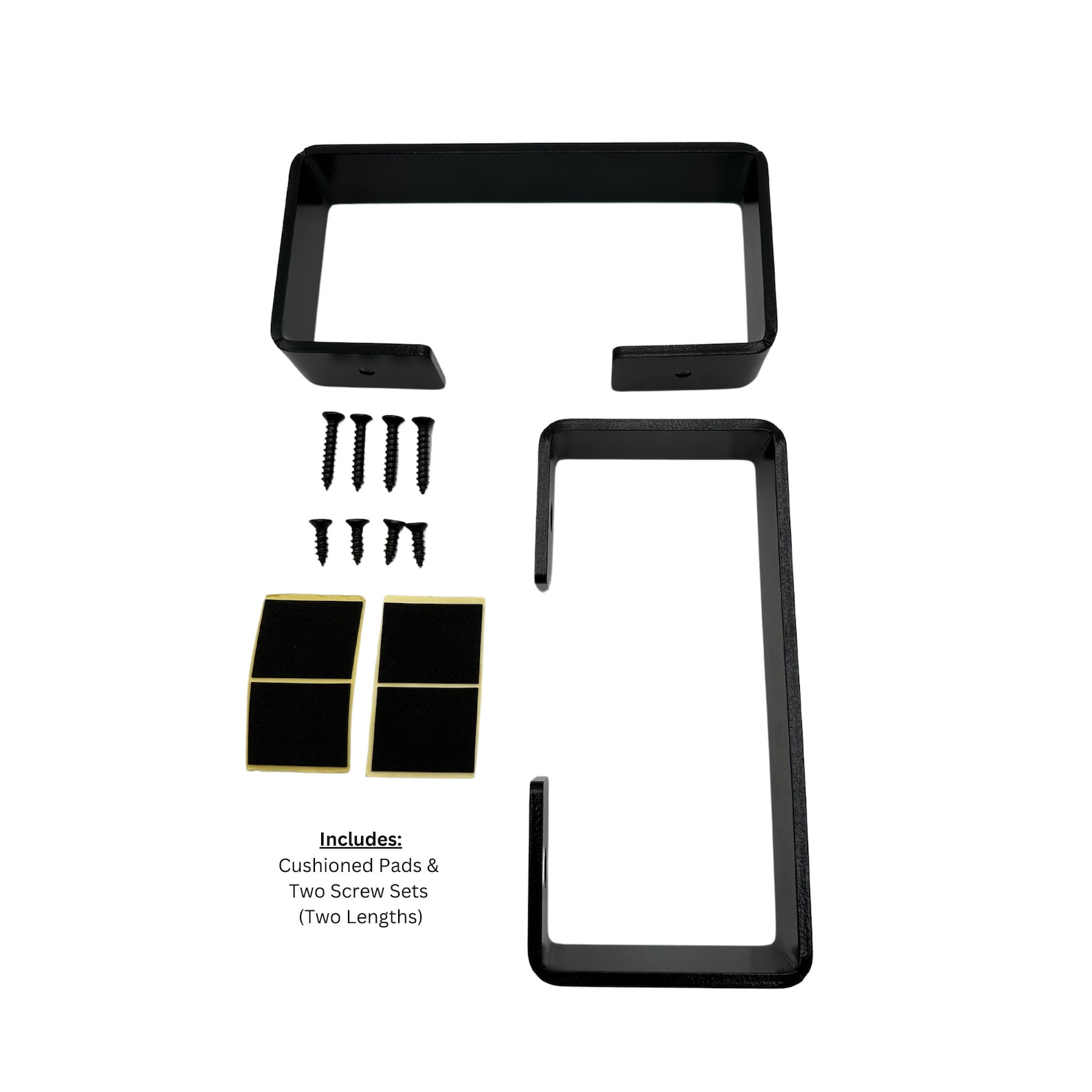 DIY Modern Monitor Riser Steel Bracket Legs, Matte Black, Set of 2 - Etsy