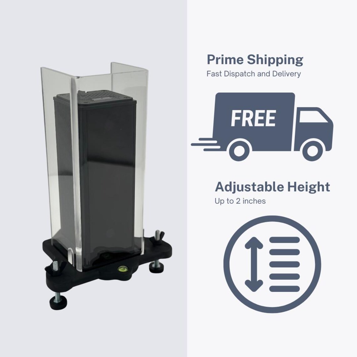 Leveling Stand and Protective Shield for Square Golf Launch Monitor ...