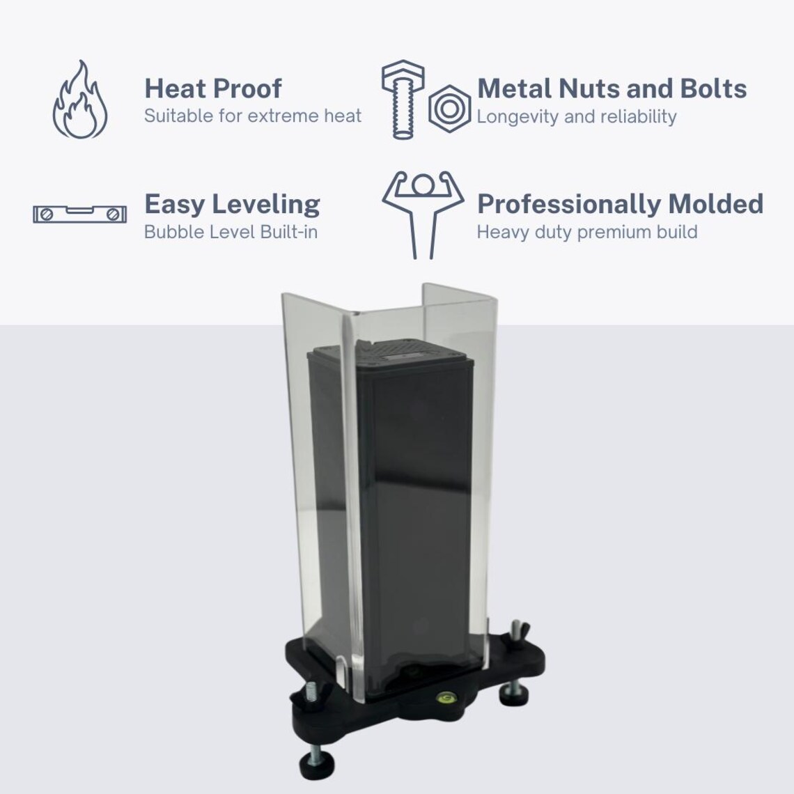 Leveling Stand and Protective Shield for Square Golf Launch Monitor ...