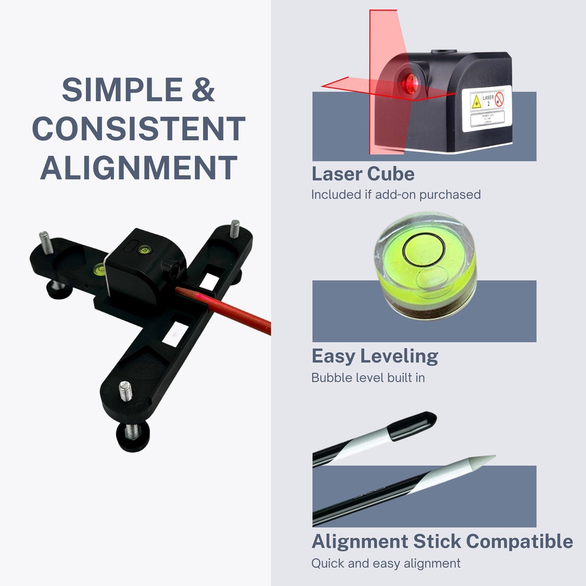 Garmin R10 Golf Alignment and Leveling Stand Base - Laser and Alignment ...
