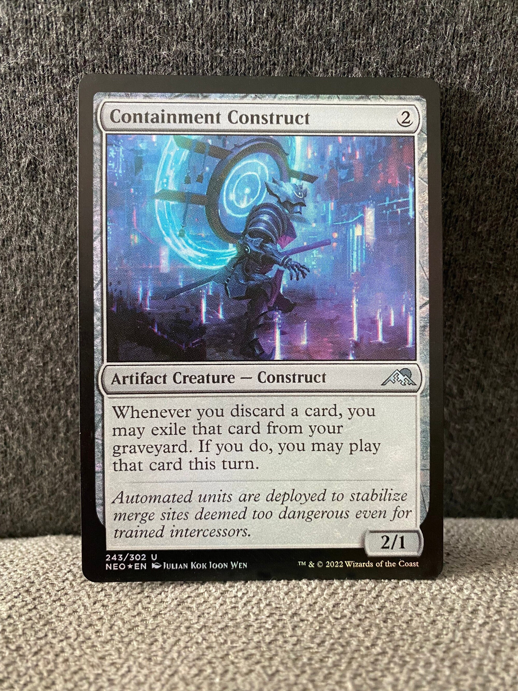 Containment Construct - Kamigawa: Neon Dynasty FOIL Artist Proof Card - Etsy