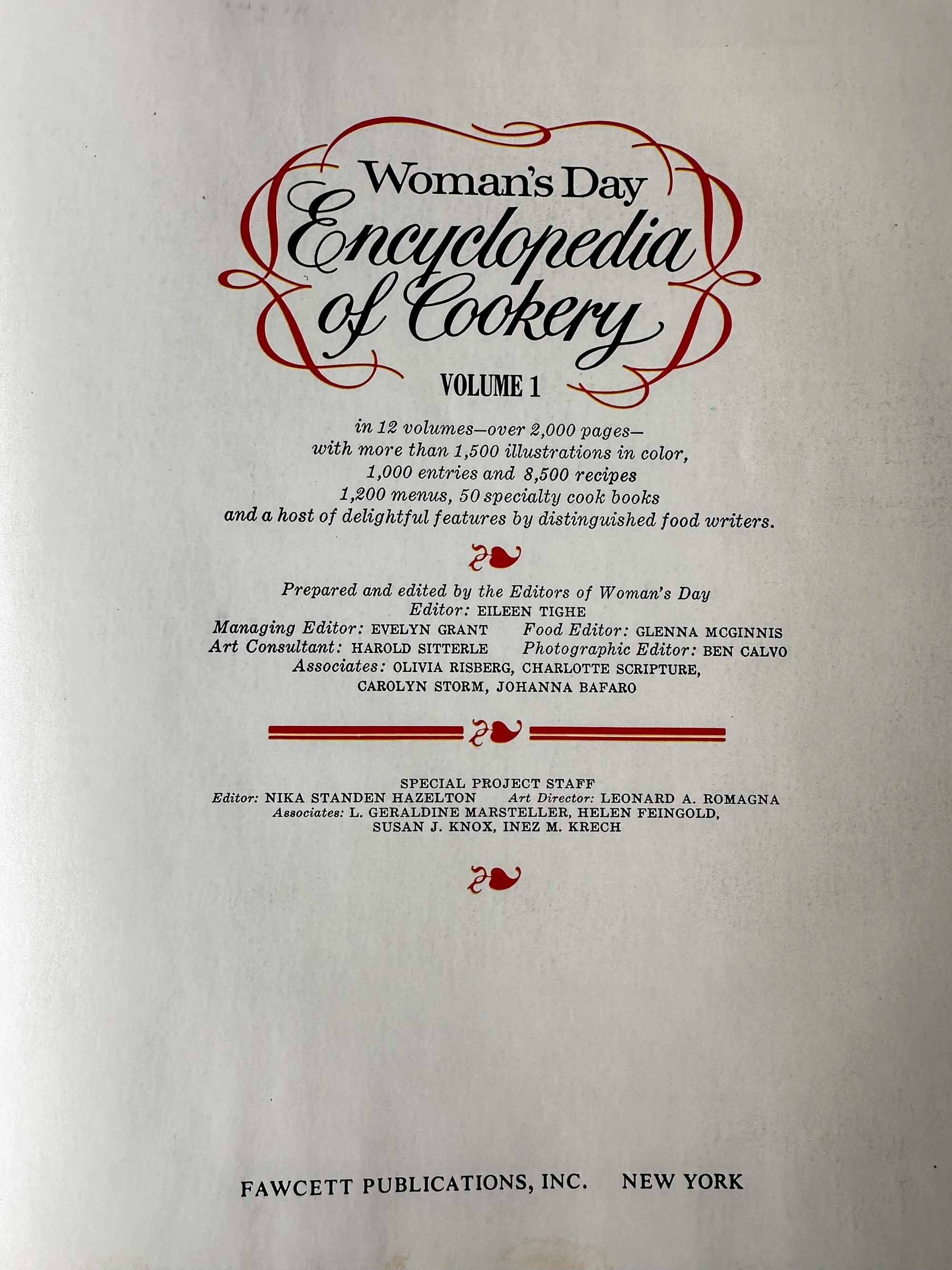 Woman's Day Encyclopedia of Cooking - (vol 1 - 4) - 1966 (rare Find) - Etsy