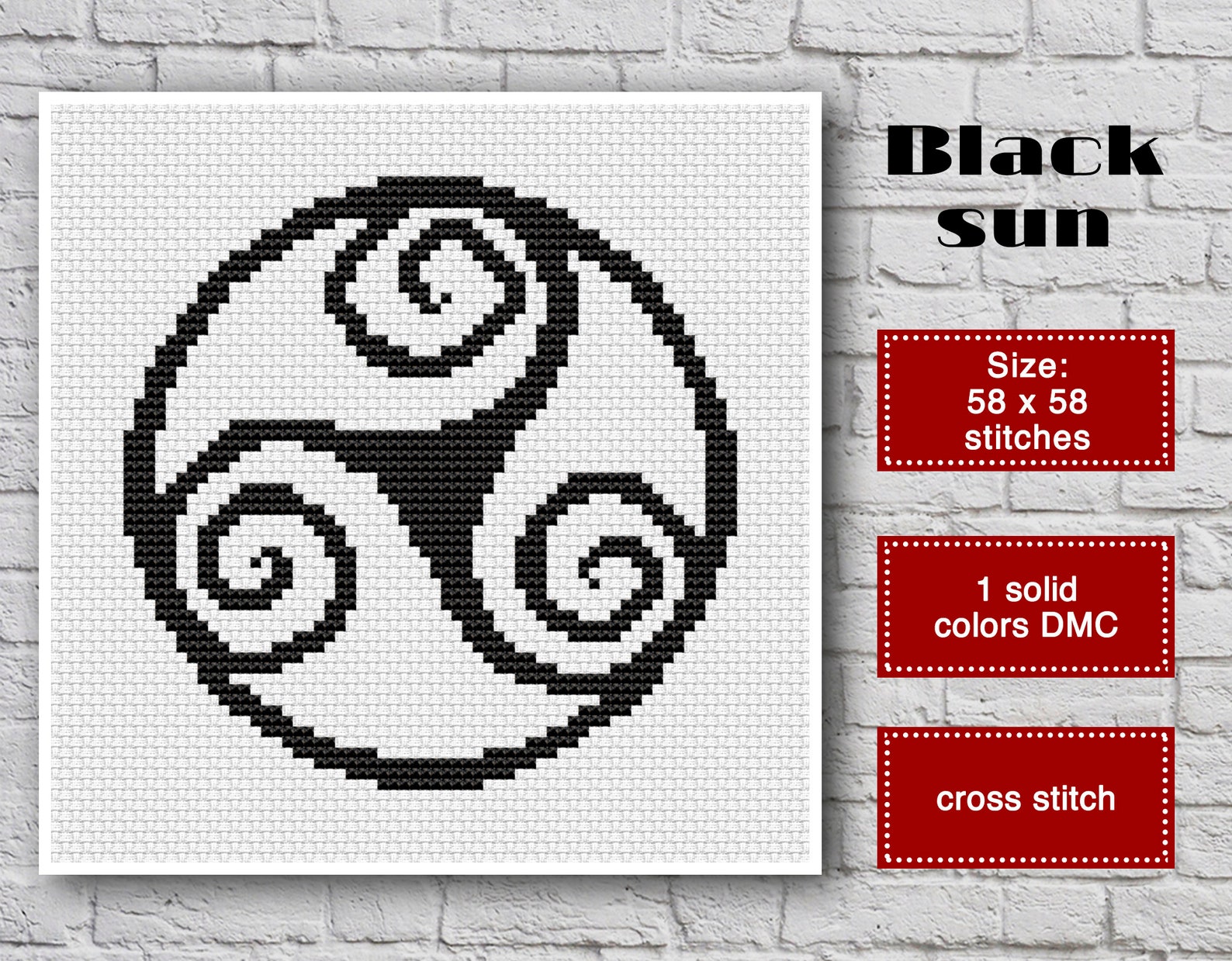 Viking Symbols Cross Stitch Pattern Pdf Set of 6 Patterns - Etsy