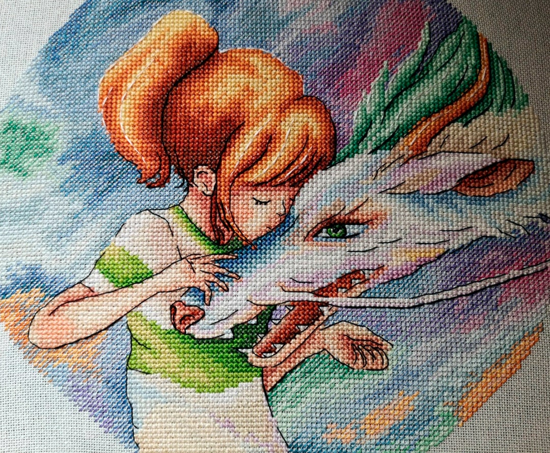 Anime Cross Stitch Pattern Pdf, Modern Cross Stitch Pattern, Cute Cross ...