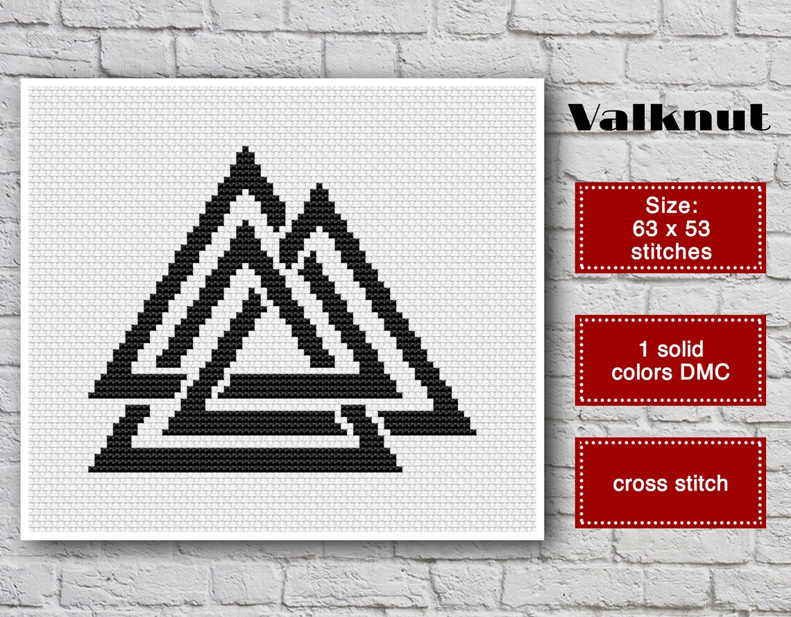 Viking Symbols Cross Stitch Pattern Pdf Set of 6 Patterns - Etsy