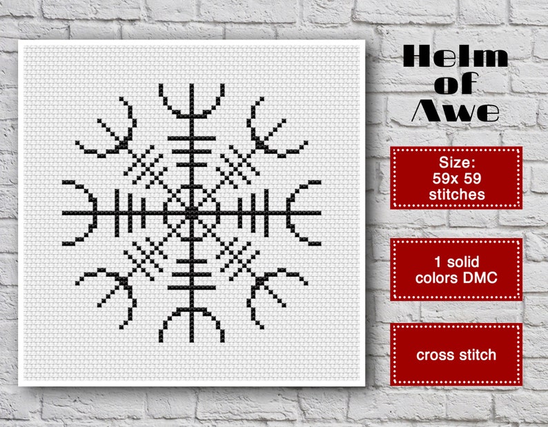 Viking Symbols Cross Stitch Pattern Pdf Set of 6 Patterns - Etsy