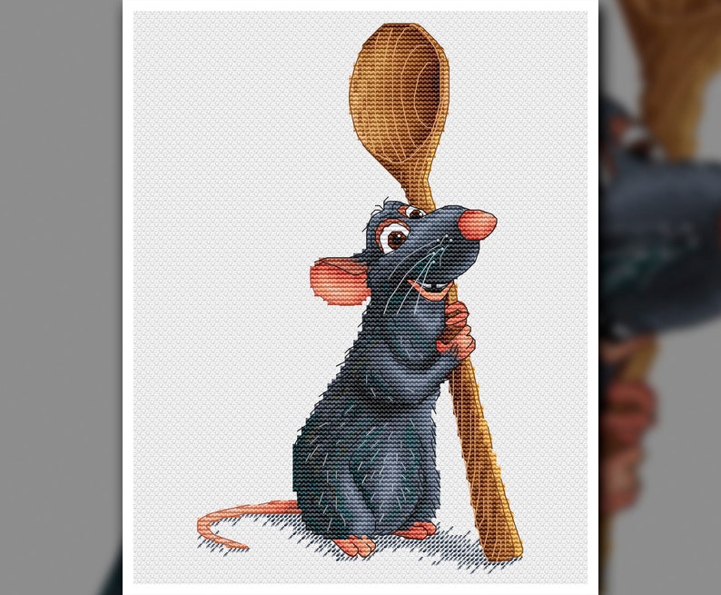 Ratatouille 2. Cartoon Cross Stitch Pattern Pdf Ratatouille - Etsy