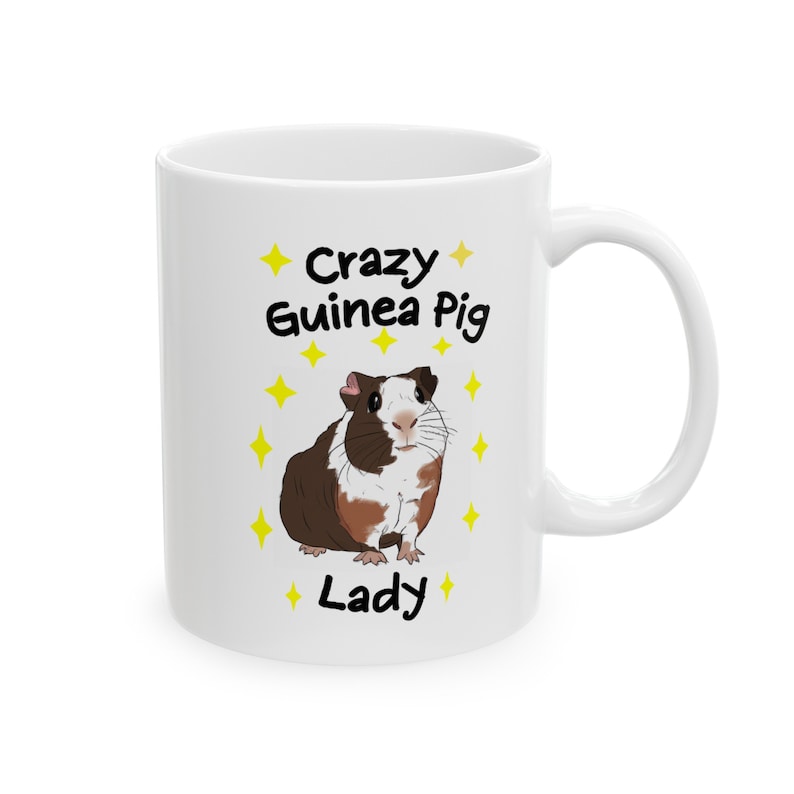 Crazy Guinea Pig Lady Mug, Guinea Pig Mom Mug, Guinea Pig Lover, Guinea ...
