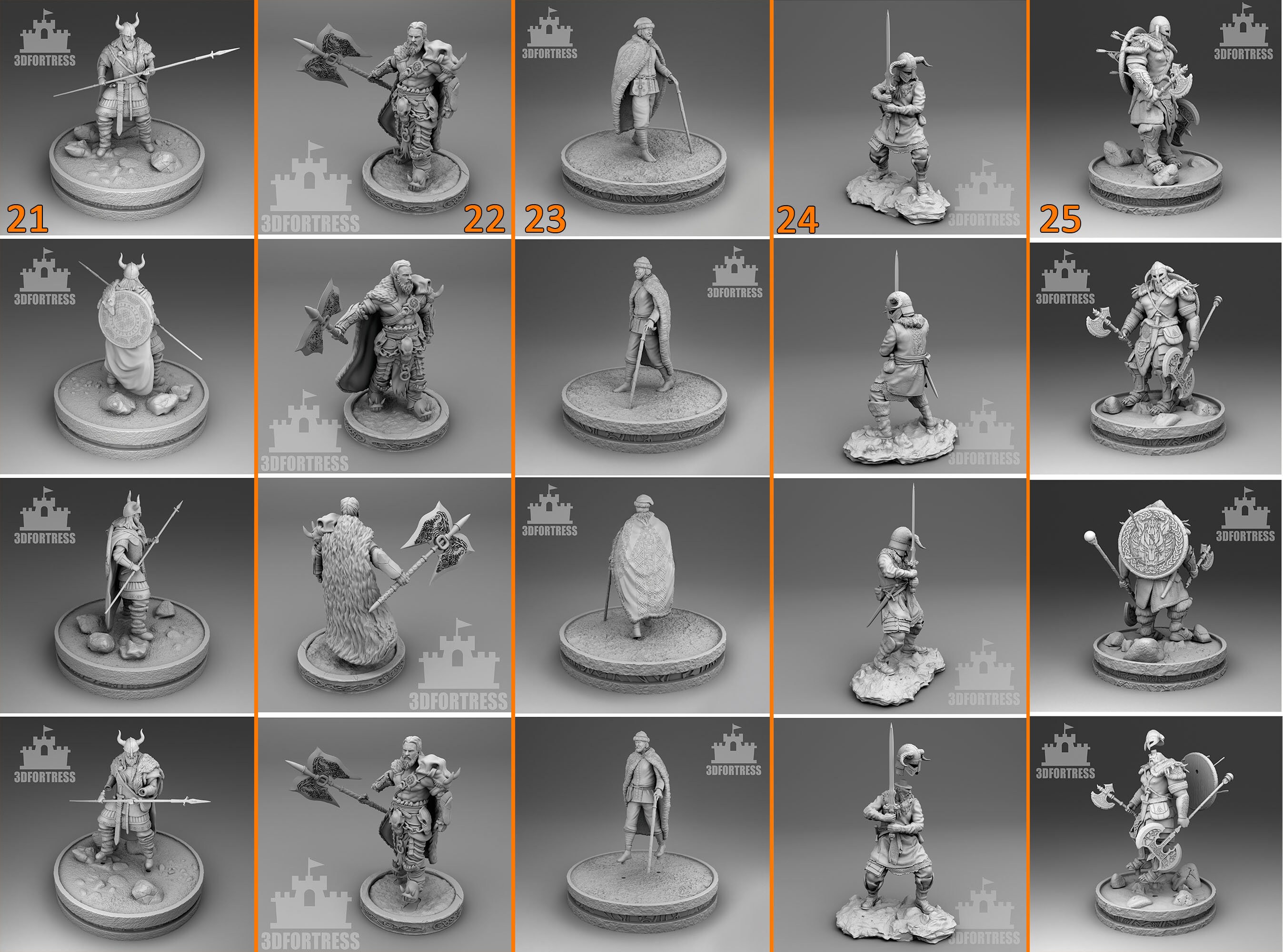 Viking Collection, Architecture, Characters and Ships STL - Etsy