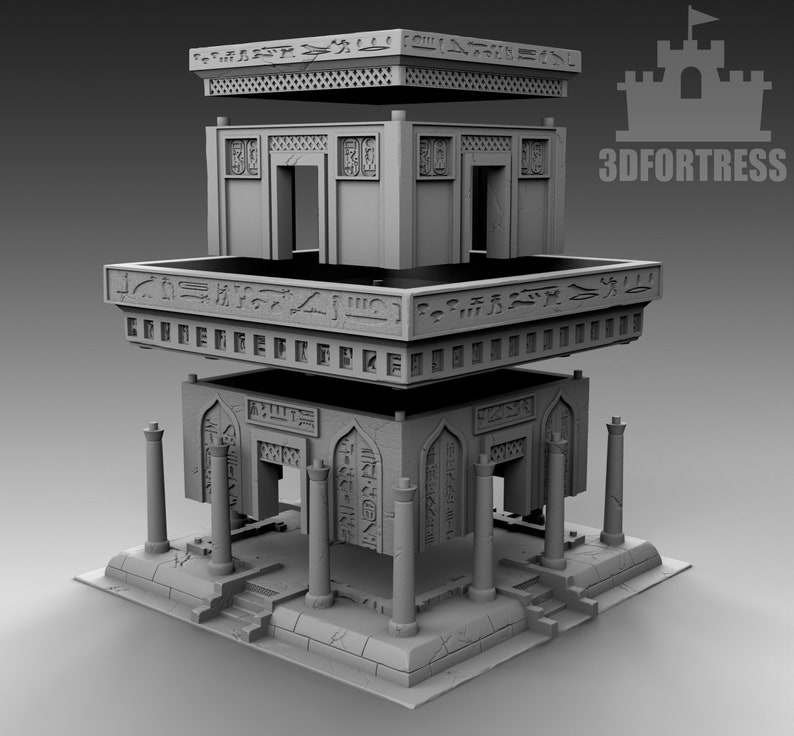 Egypt Building With Patterns - Etsy