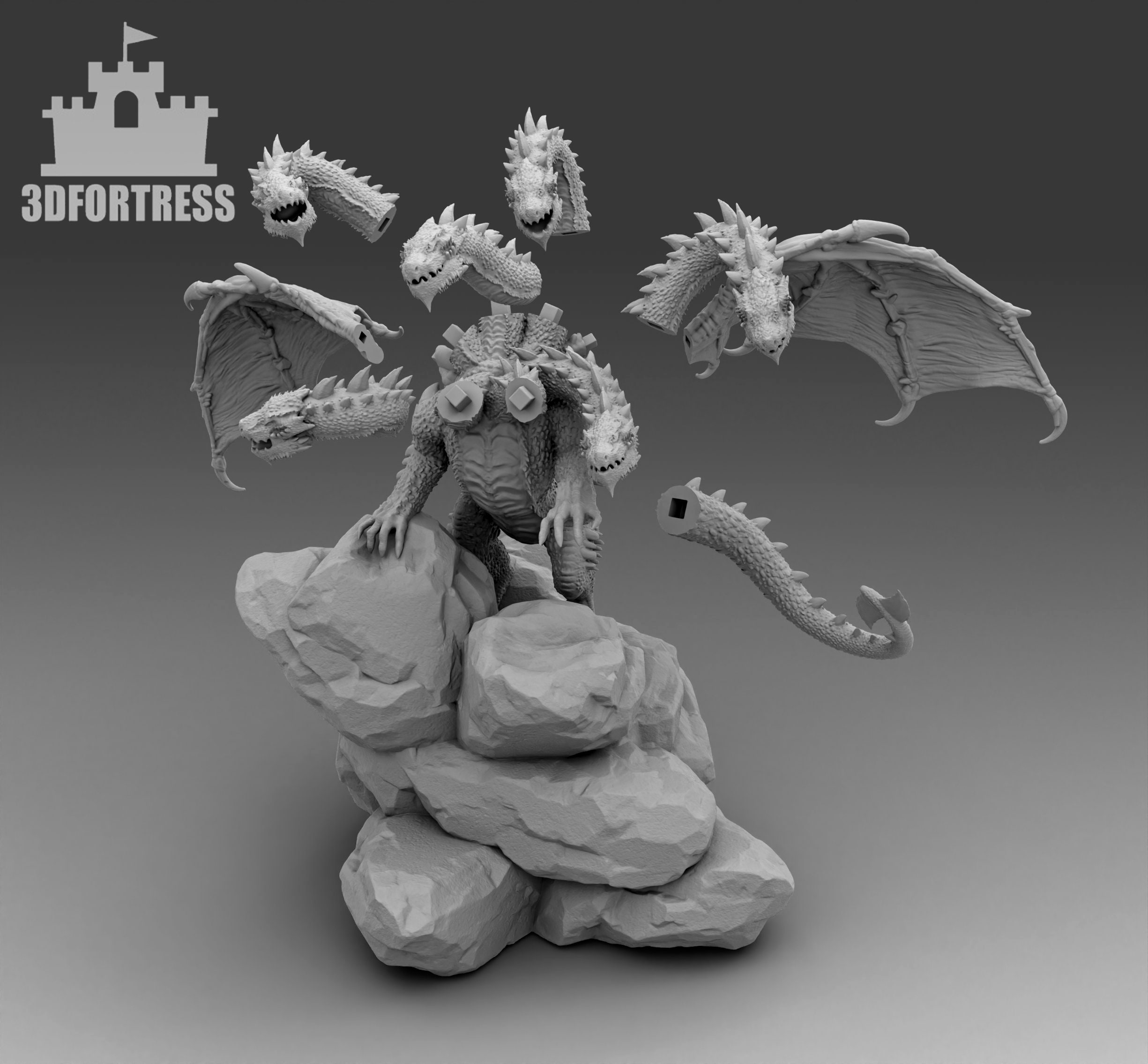 The Six-headed Dragon - Etsy