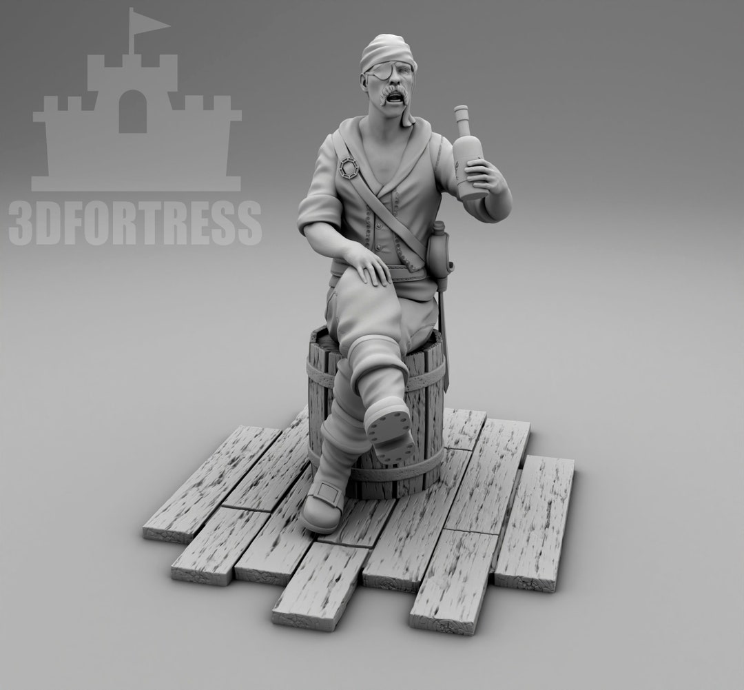 The Pirate STL - Etsy