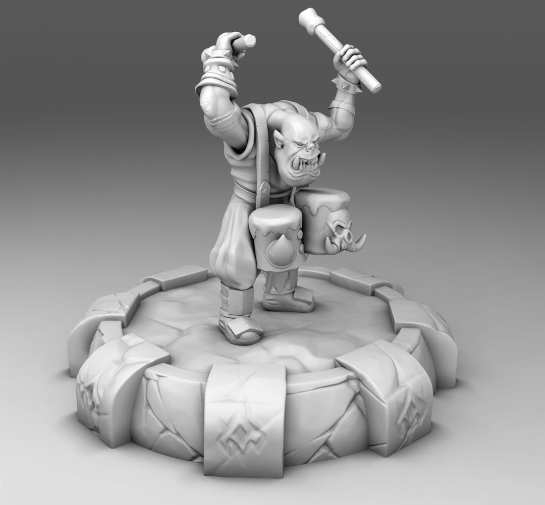 Orc With a Drum - Etsy