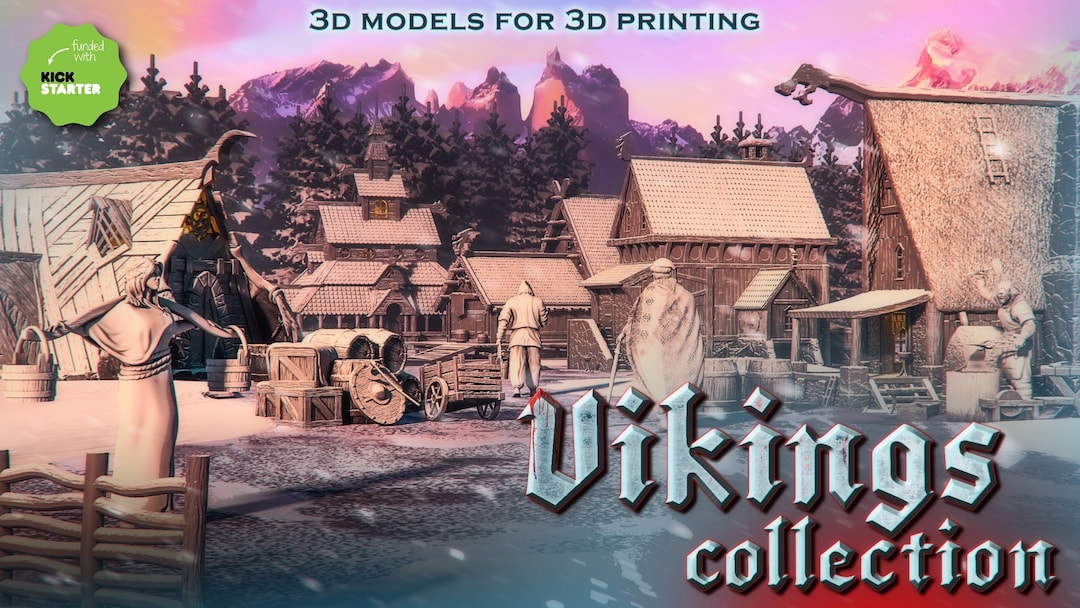 Viking Collection, Architecture, Characters and Ships STL - Etsy