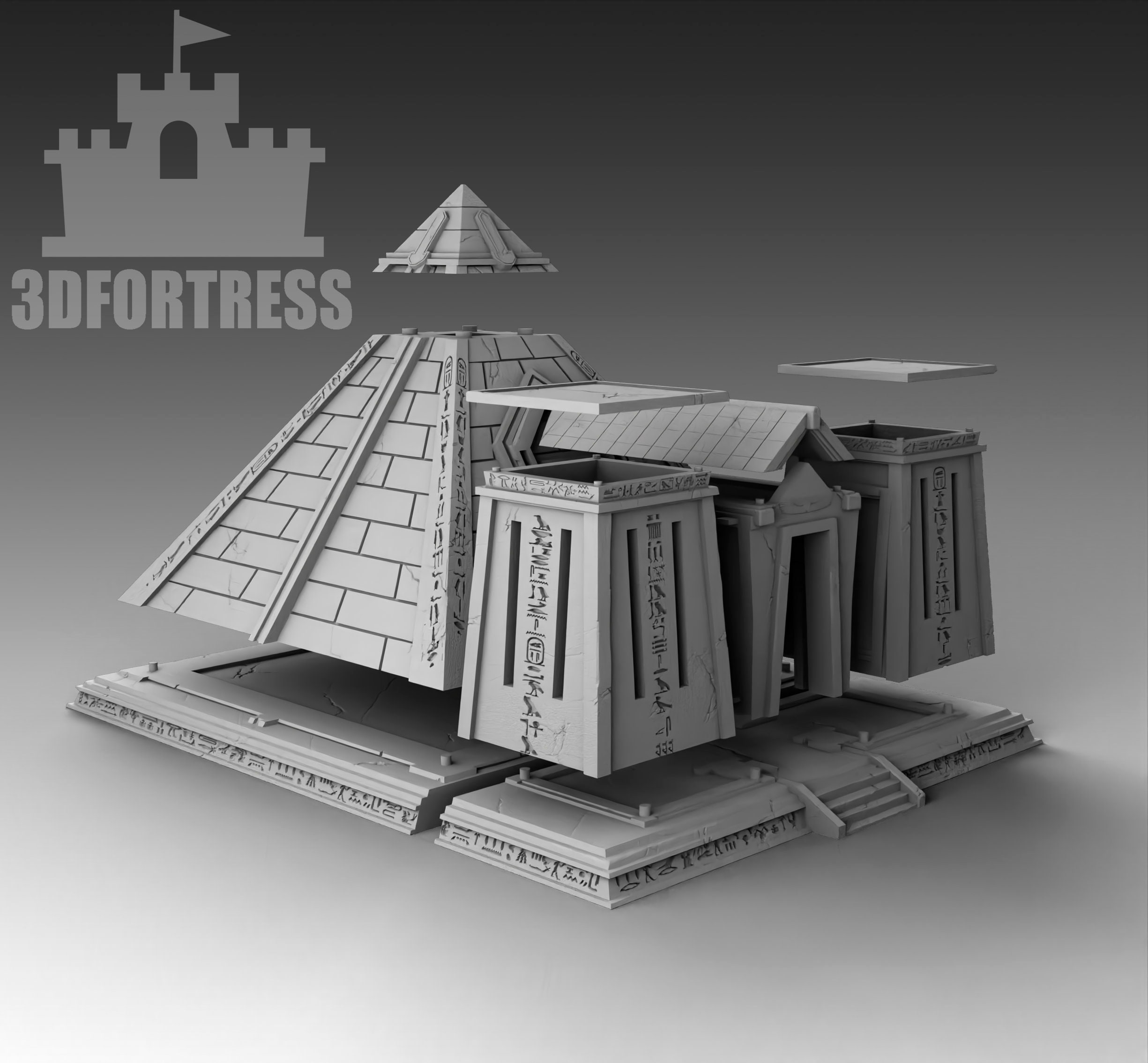 Egypt Triangular Temple - Etsy