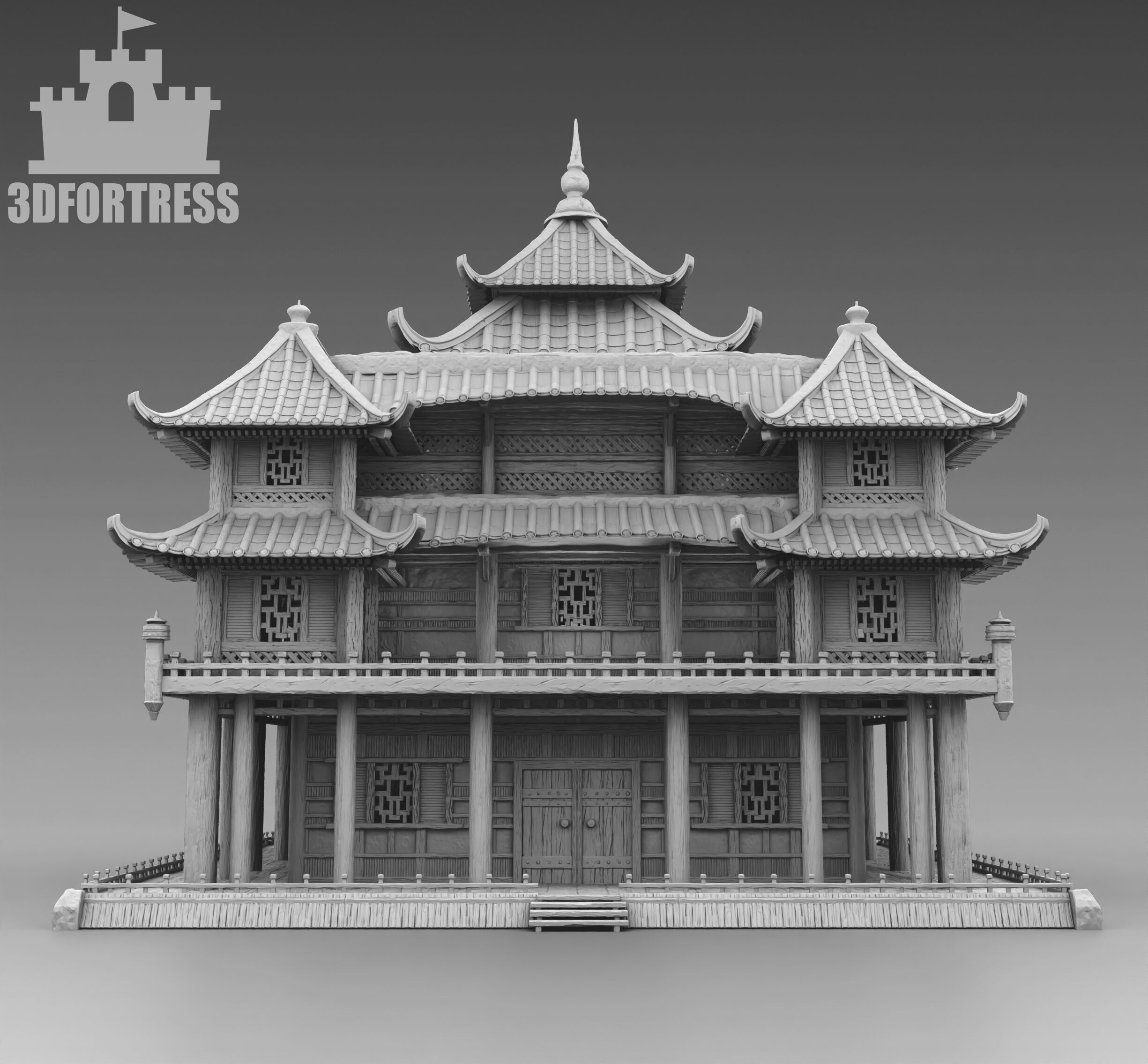 Chinese Palace 3d Model - Etsy