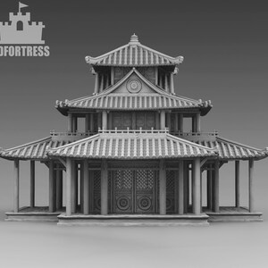 Chinese House 3d Model - Etsy