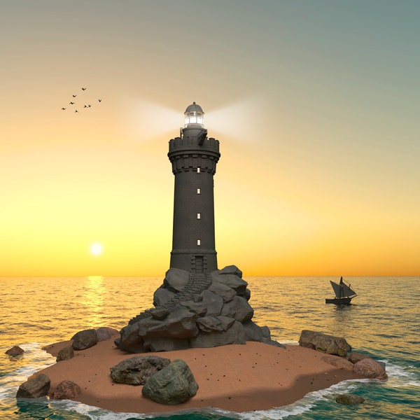 Lighthouse Prints - Etsy