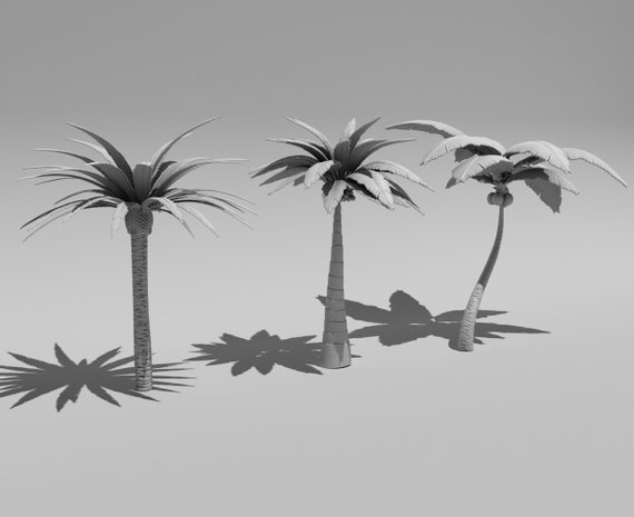 Palm Trees stl - Etsy