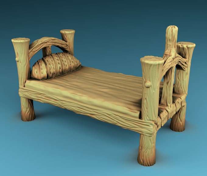 Medieval Wooden Bed - Etsy