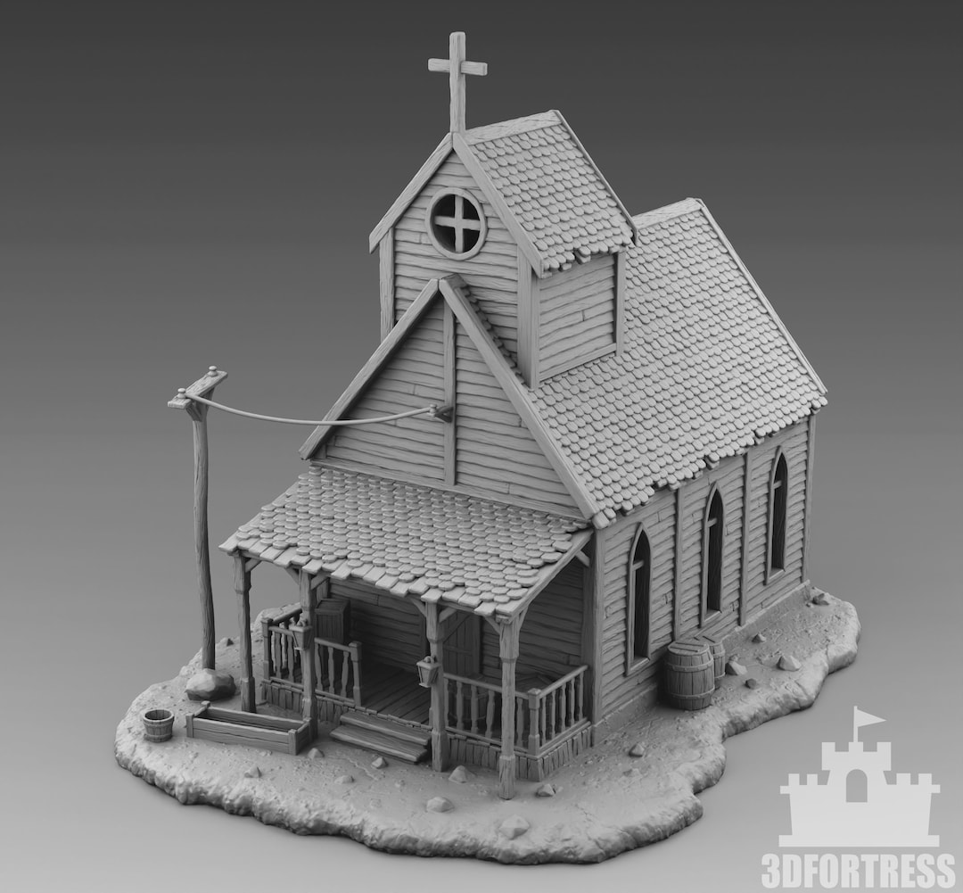 Wild West Church - Etsy