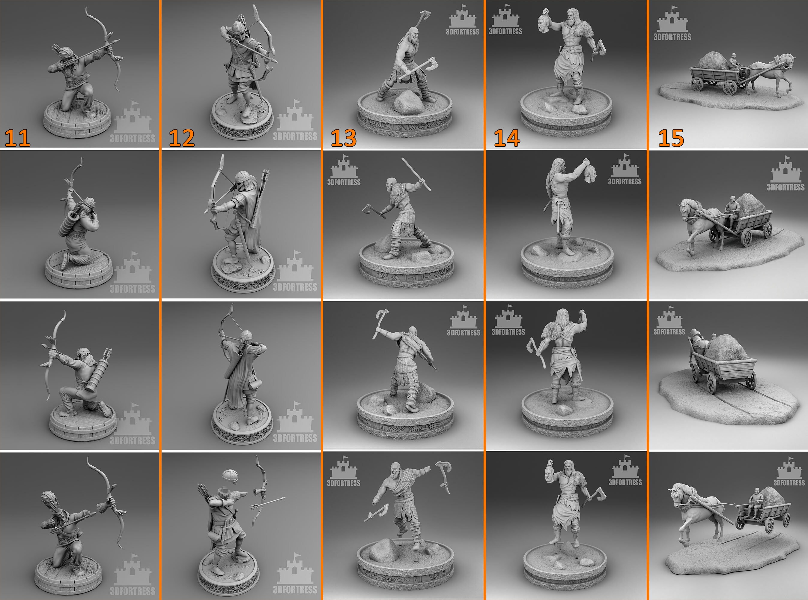 Viking Collection, Architecture, Characters and Ships STL - Etsy