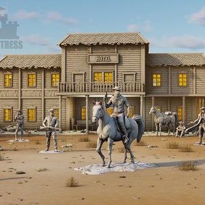 Wild West Architecture and Characters - STL - Etsy