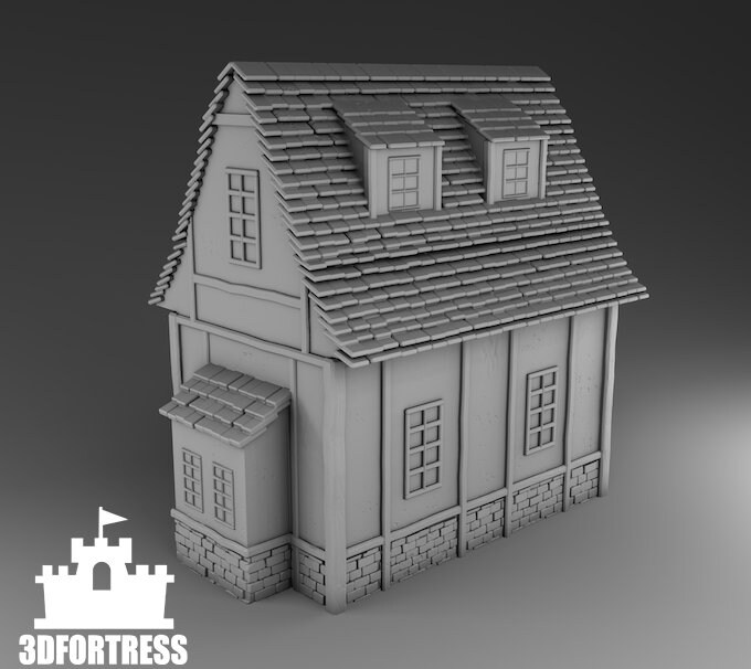 Stylized Medieval House - Etsy