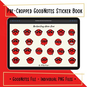 Geek, Nerd Emoji Clipart Stickers, Red With Glasses, Digital Smiley ...