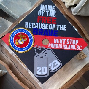 132 Marines Graduation Topper, Marines Graduation Cap, US Marines ...