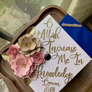 97 Personalized Muslim Graduation Cap | Quran Quotes Graduation Cap ...
