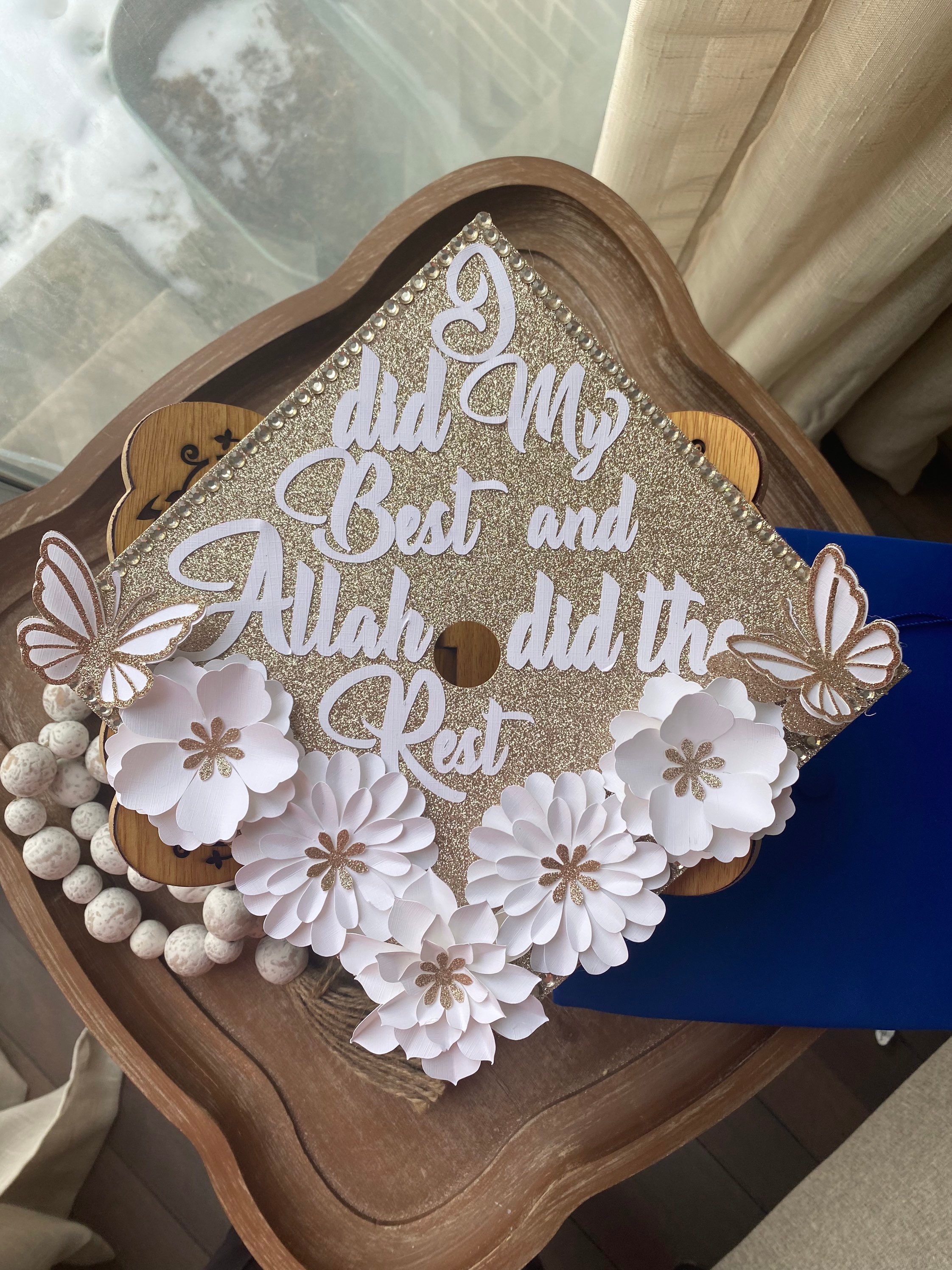 50 Personalized Muslim Graduation Cap | Quran Quotes Graduation Cap ...