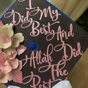 143 Personalized Muslim Graduation Cap | Quran Quotes Graduation Cap ...