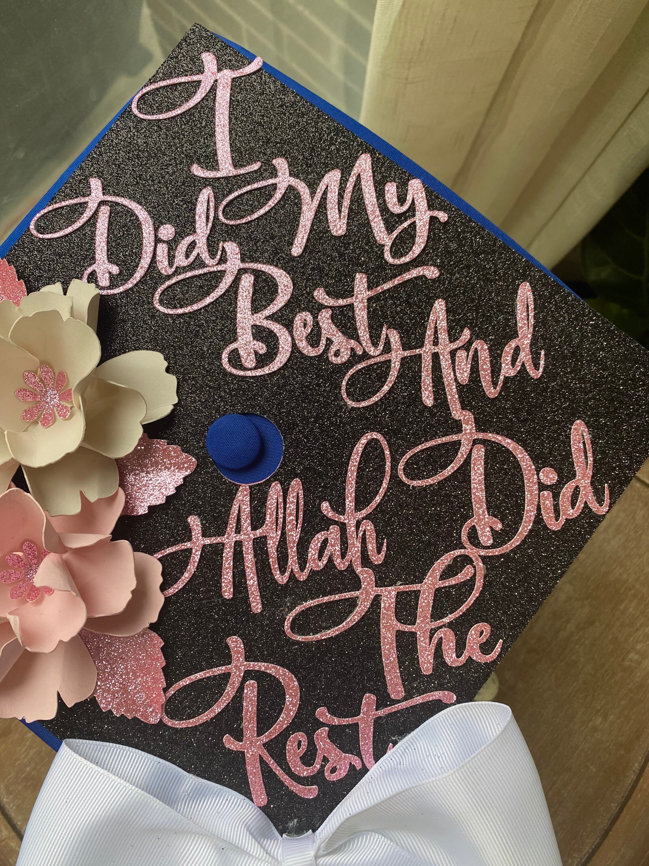 143 Personalized Muslim Graduation Cap | Quran Quotes Graduation Cap ...