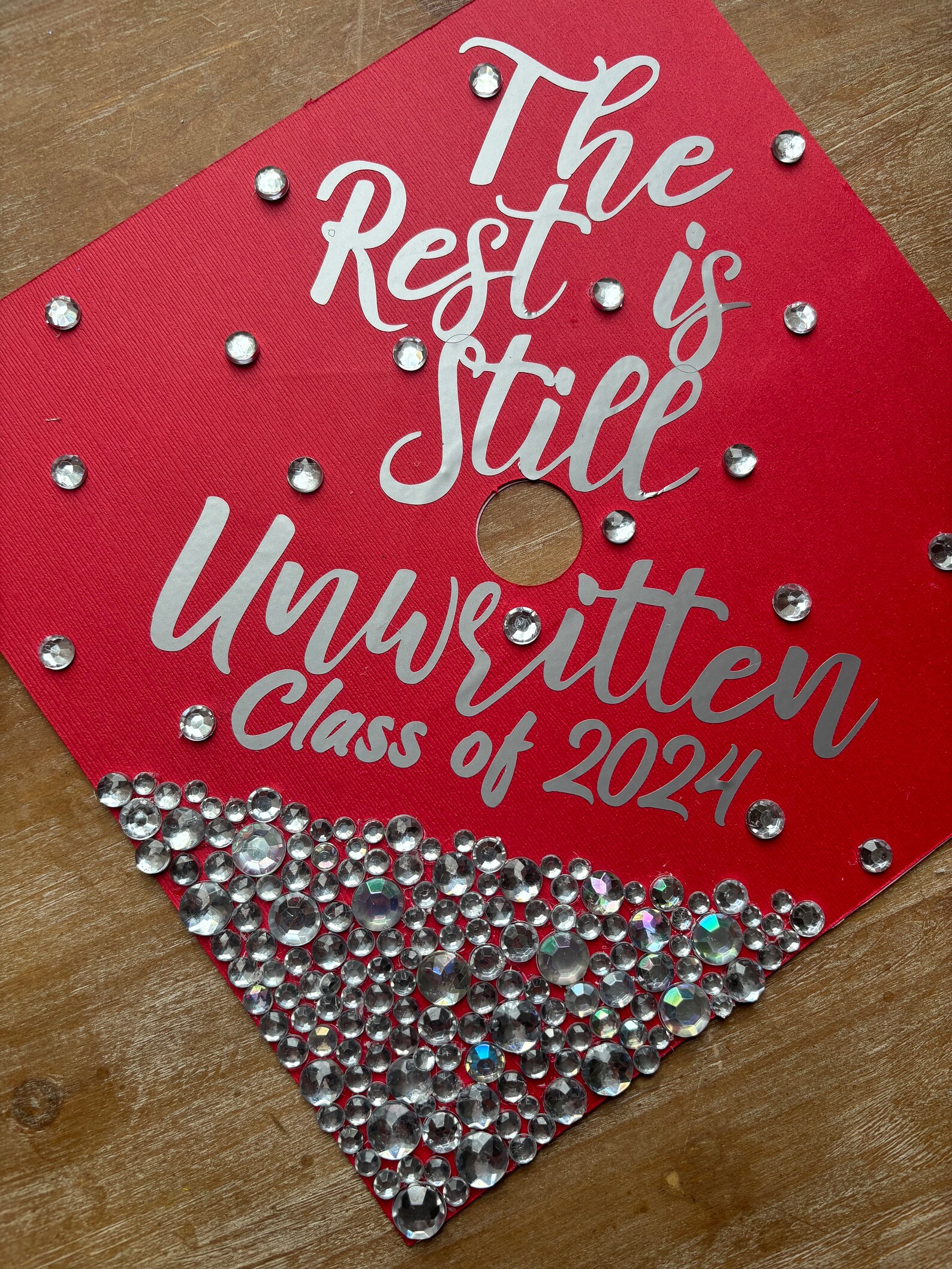 32 the Rest is Still Unwritten Graduation Cap Topper, Rhinestone ...