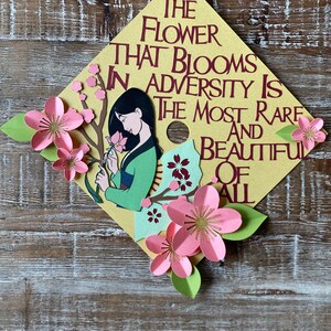 105 Mulan Graduation Topper Mulan Graduation Cap Cherry - Etsy