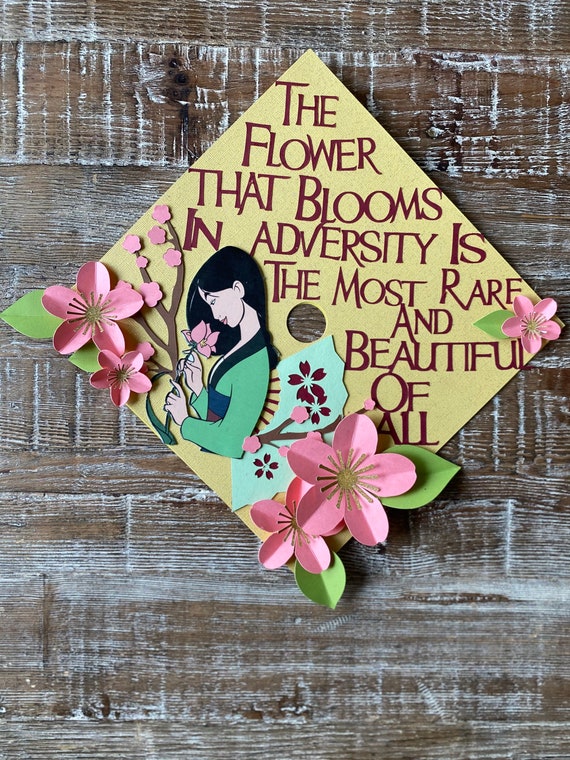 105 Mulan Graduation Topper Mulan Graduation Cap Cherry - Etsy