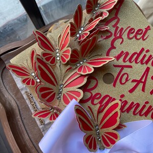 18 Butterfly Graduation Topper, Butterfly Graduation Cap, Onto the Next ...
