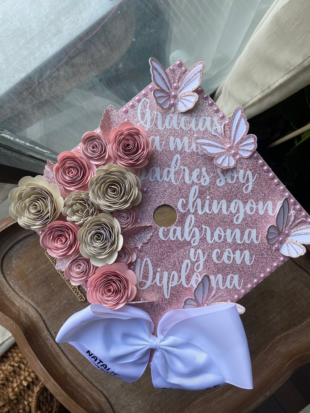125 Spanish Graduation Cap Topper, Graduation Flower Cap Topper, Grad ...