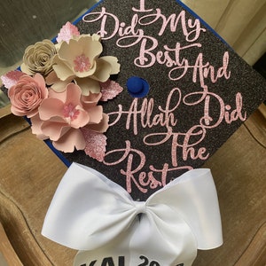 143 Personalized Muslim Graduation Cap | Quran Quotes Graduation Cap ...