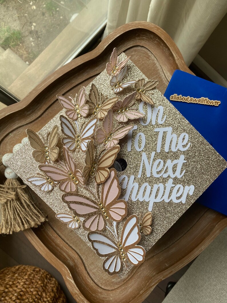 23 Butterfly Graduation Topper, Butterfly Graduation Cap, Onto the Next ...