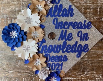 2 Personalized Muslim Graduation Cap | Quran Quotes Graduation Cap ...