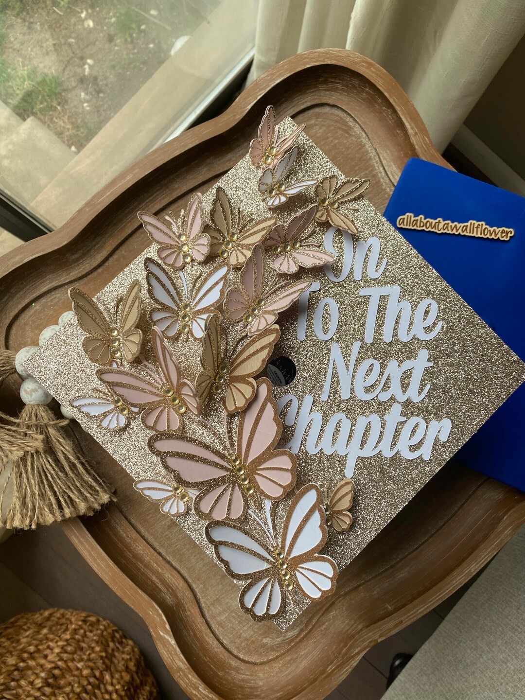 23 Butterfly Graduation Topper, Butterfly Graduation Cap, Onto the Next ...