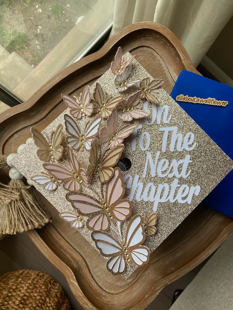 23 Butterfly Graduation Topper, Butterfly Graduation Cap, Onto the Next ...