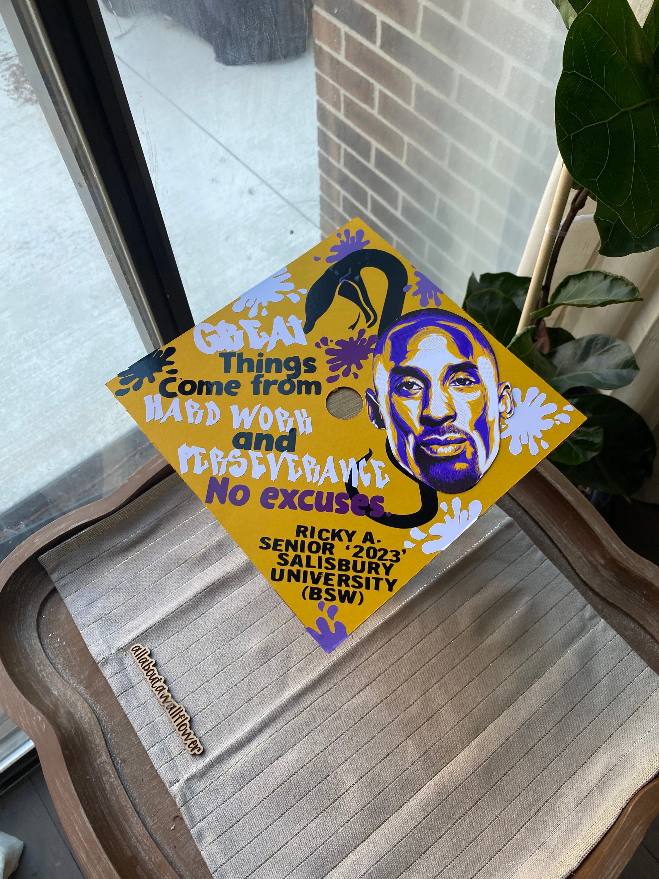 87 Kobe Graduation Topper, Kobe Graduation Cap, Mamba Graduation Cap ...
