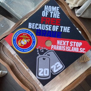 132 Marines Graduation Topper, Marines Graduation Cap, US Marines ...