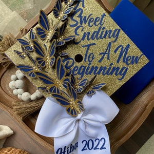 18 Butterfly Graduation Topper, Butterfly Graduation Cap, Onto the Next ...