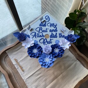 73 Personalized Muslim Graduation Cap | Quran Quotes Graduation Cap ...