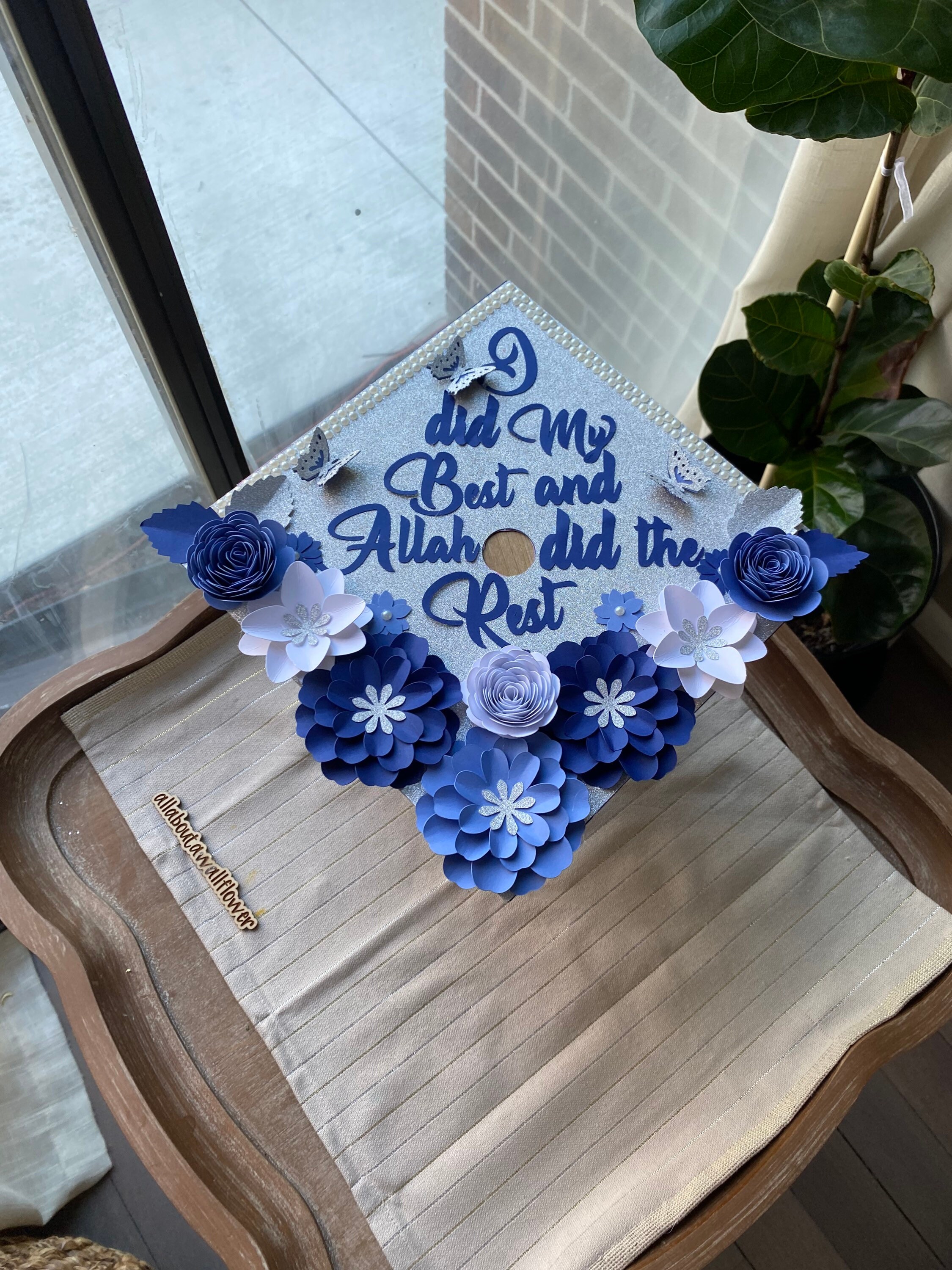73 Personalized Muslim Graduation Cap | Quran Quotes Graduation Cap ...