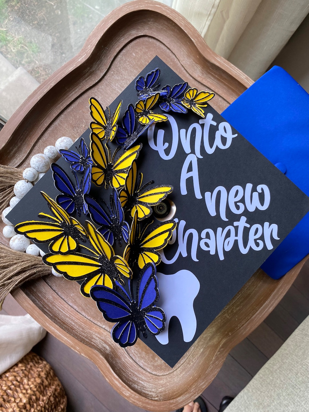 30 Butterfly Graduation Topper, Butterfly Graduation Cap, Onto a New ...